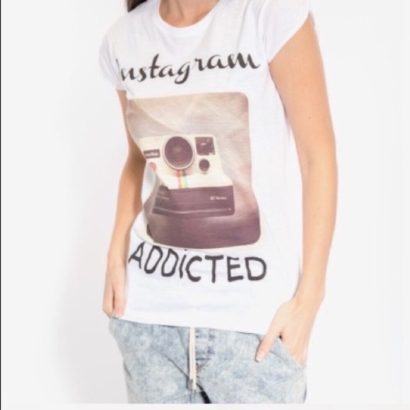 Tops | Instagram Addicted Tshirt | Poshmark